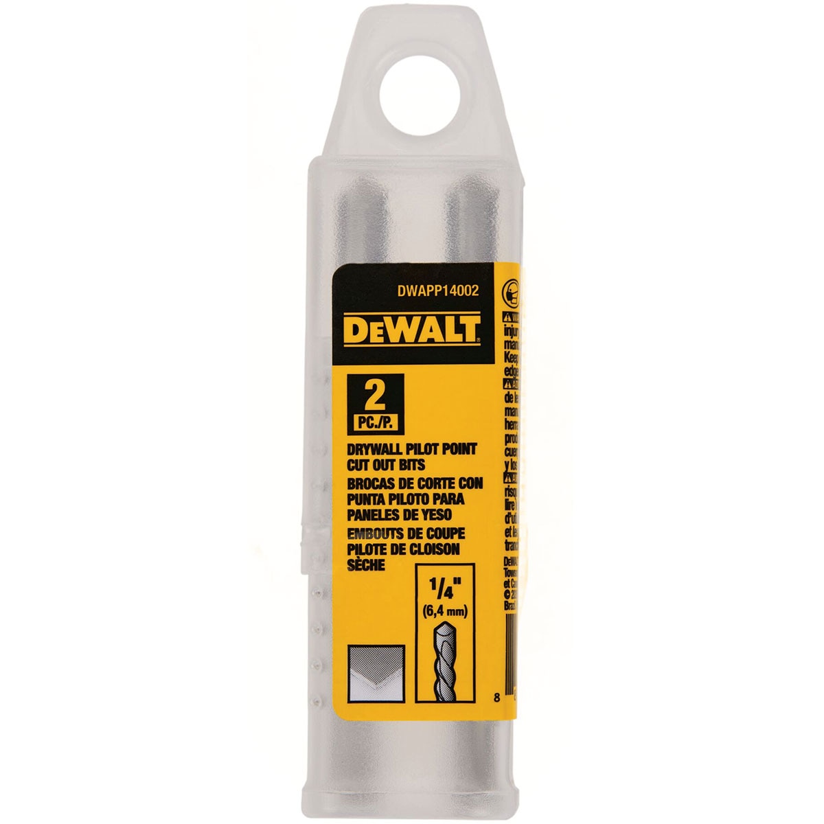 DeWalt PILOT POINT® Tip Cut-Out Bit 2pk DWAPP14002 | AMES Tool Co.