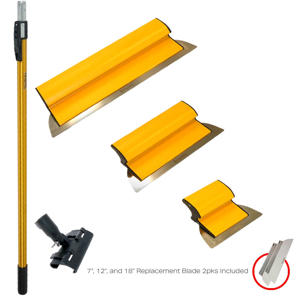 TapeTech | 7"/12"/18" Premium Finishing Knife Set | All-Wall | AMES ...
